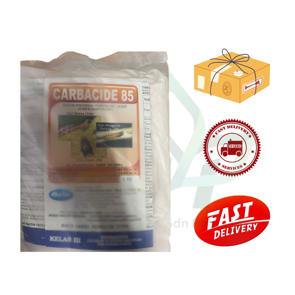 CARBACIDE 85/INSECTICIDE/SERBUK BANCUH(WP) 1KG CARBARYL 85.0% ULAT ...