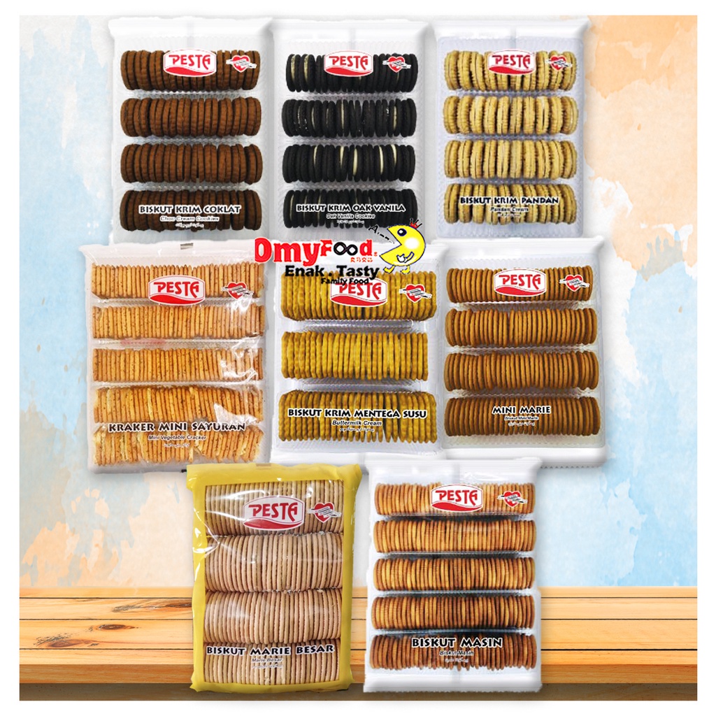 700g /410g/420g Pesta Biskut [Masin/Sayuran/Mini Marie/Mentega Susu ...