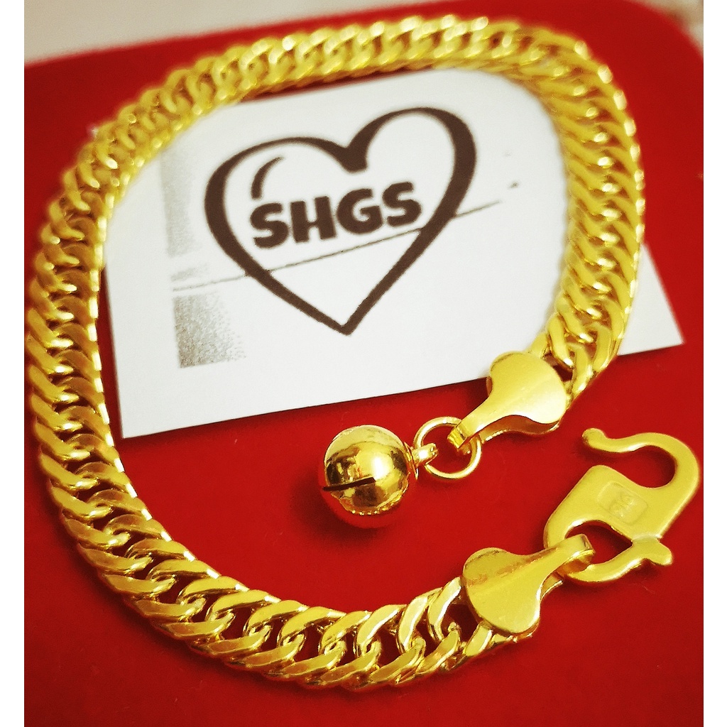 Rantai Tangan Lipan Loceng Budak Emas 916 Original | Shopee Malaysia