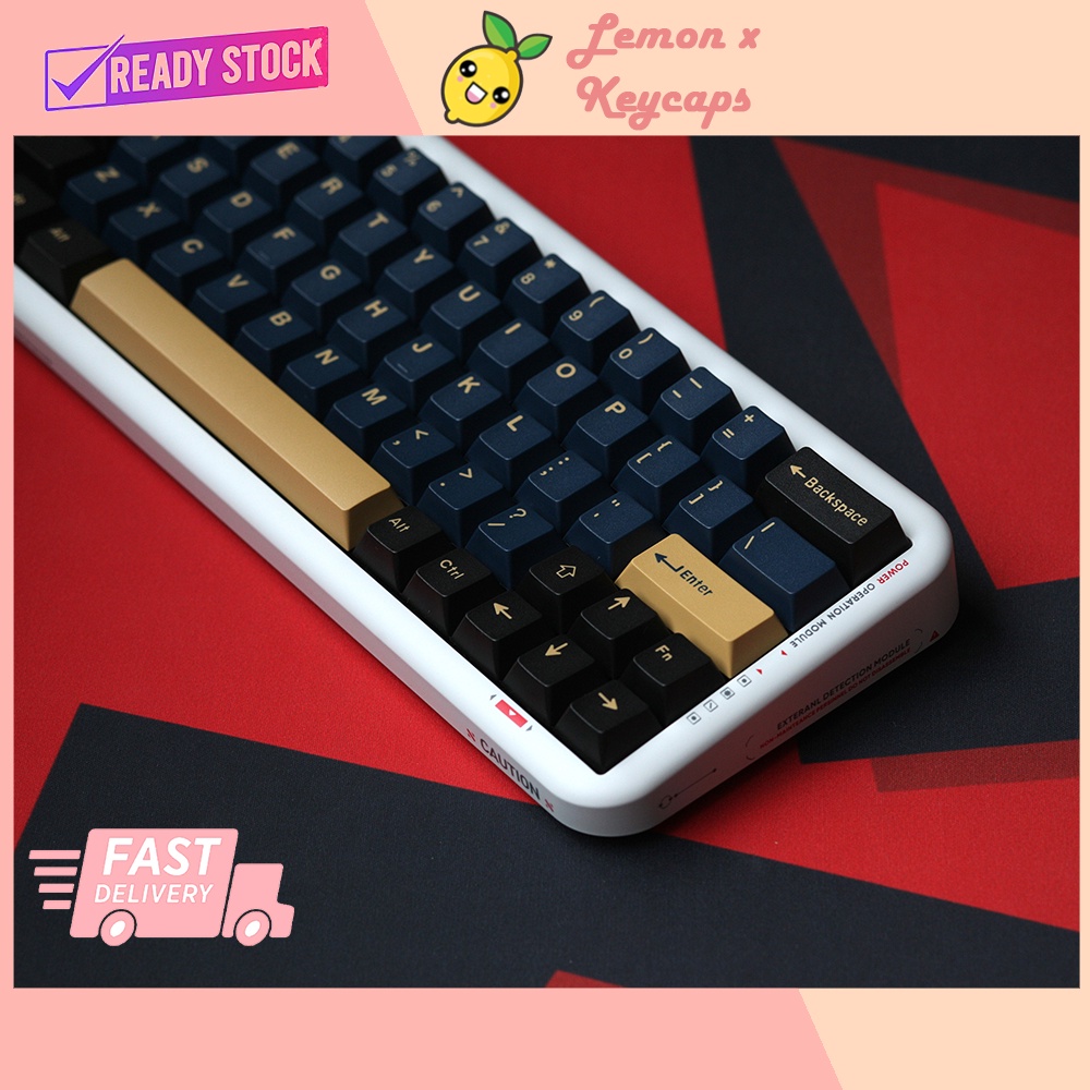 [READY STOCK] GMK Blue Samurai PBT Keycap l OEM Profile l 133 Key l 61 ...