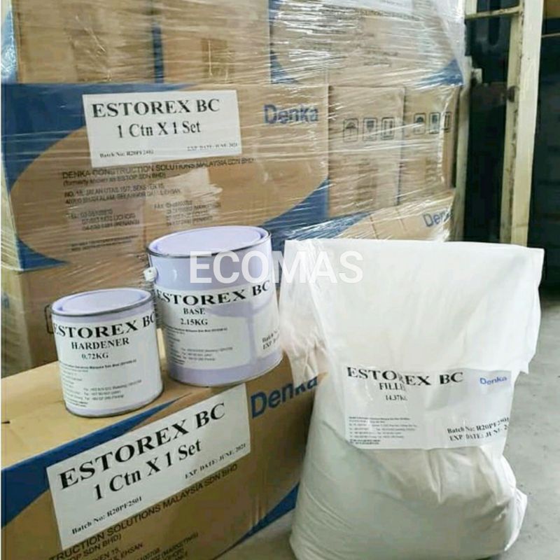 DENKA ESTOREX BC (10L SET) - High Strength Three Parts Epoxy Mortar for ...