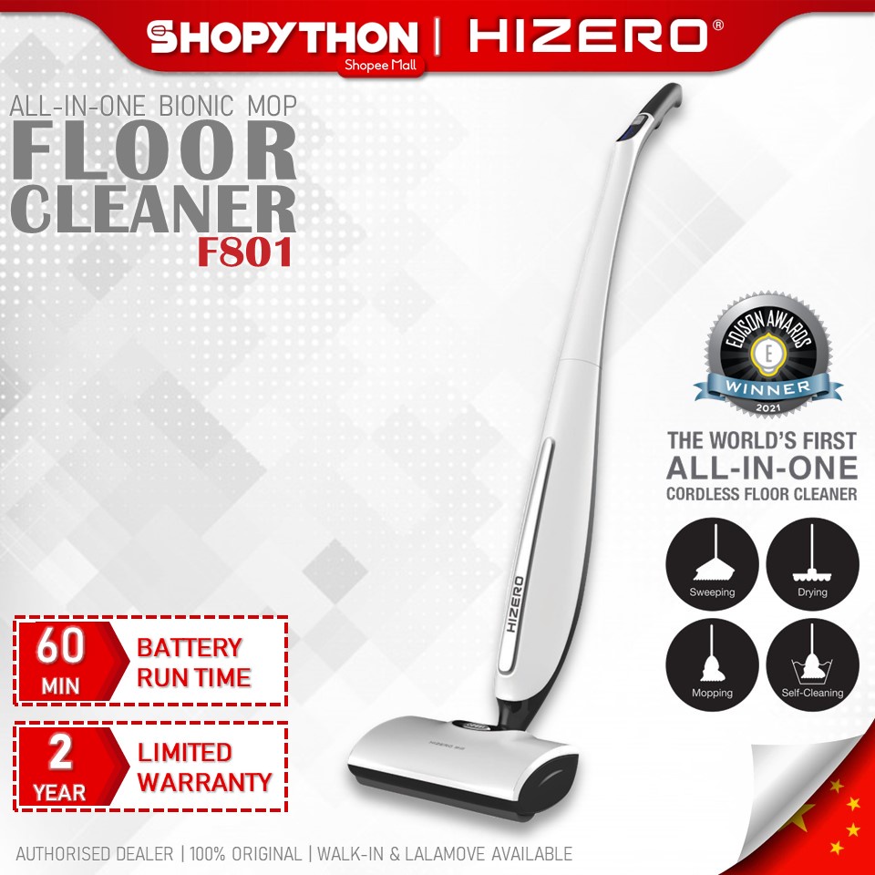 Hizero All In One Bionic Floor Cleaner F801 Cordless Wet Dry Mop Self
