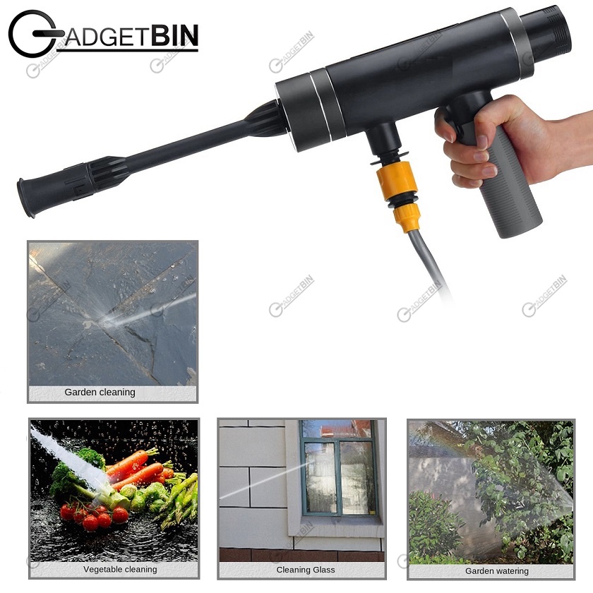 HPC38 Cordless Water Jet Washer High Pressure Water Gun Car Household ...
