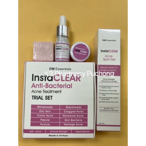 DM ESSENTIALS PIMPLES&ACNE TRIAL SET/ACNE SPOT GEL ***PINK*** | Shopee ...