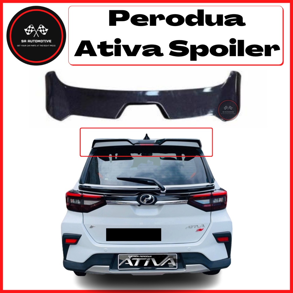 Perodua Ativa ABS Rear Spoiler (100% Made in Malaysia) | Shopee Malaysia
