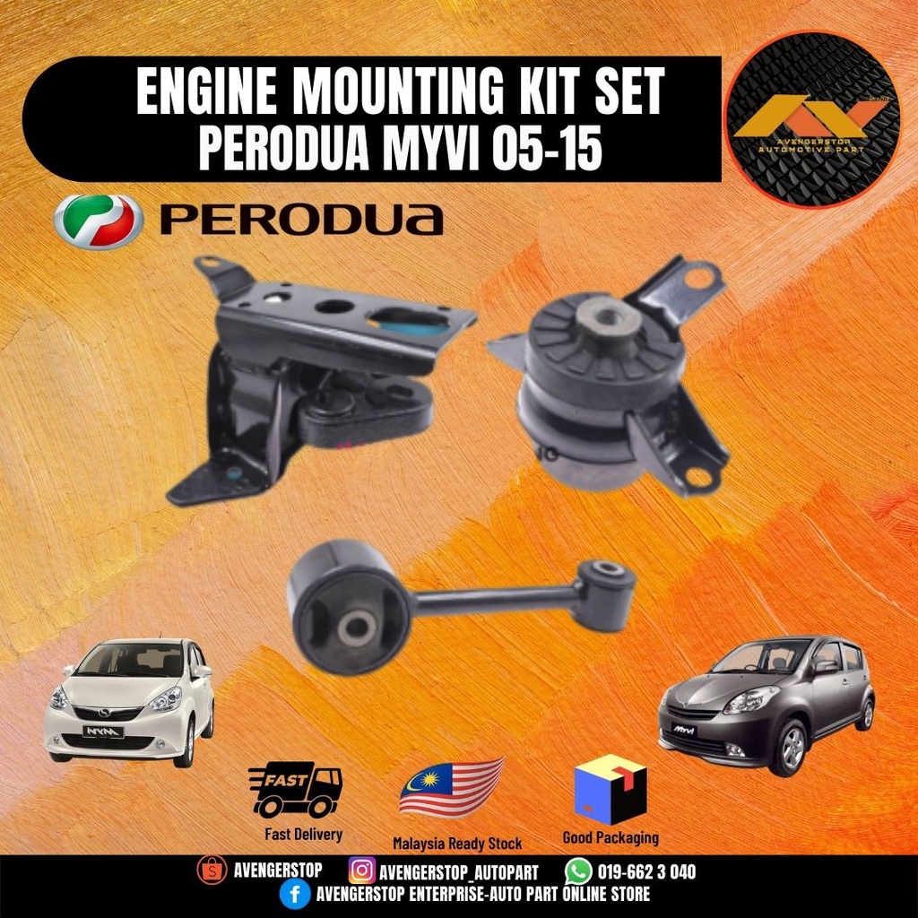 PERODUA MYVI / LAGIBEST 1.3 ENGINE MOUNTING SET ORIGINAL PERODUA ...