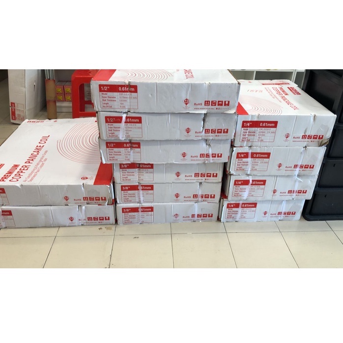 ORIGINAL ACSON COPPER PIPE 0.61MM 1/4 3/8 1/2 5/8 3//4 | Shopee Malaysia