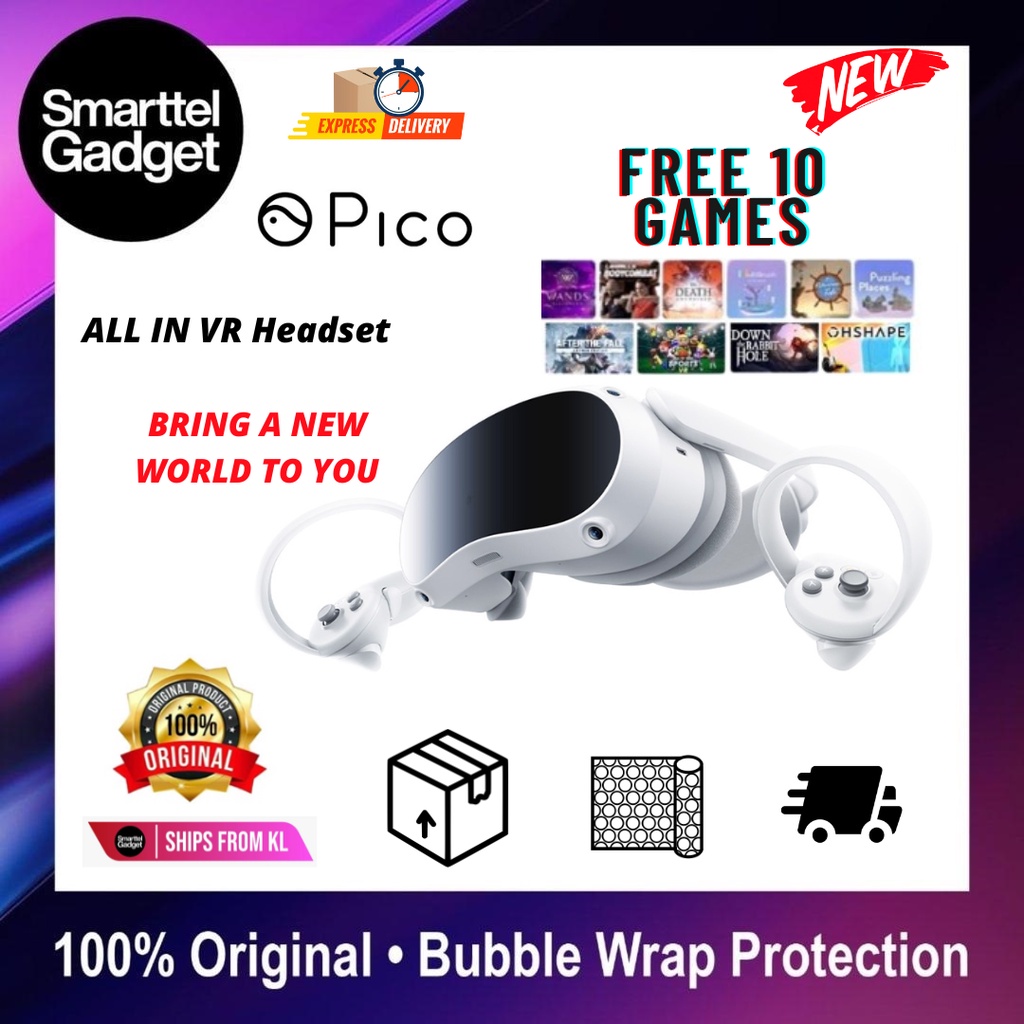 PICO 4 | 8GB+128GB / 8GB+256GB ROM | 4K+ Super-Vision Display | All in ...