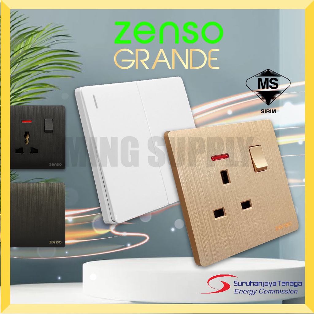 MS_ SIRIM ZENSO Grande Model Switch Metallic Surface Power Wall ...