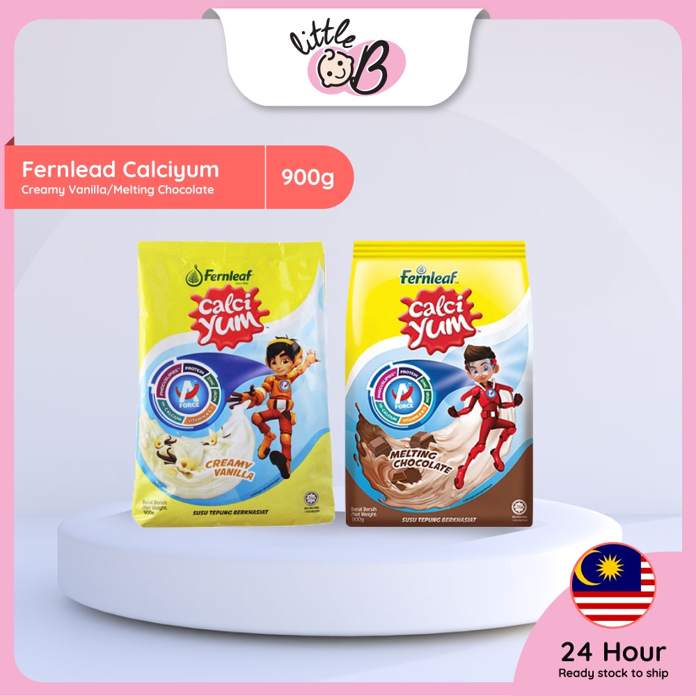 Fernleaf CalciYum Powder Creamy Vanilla/Melting chocolate (900g ...