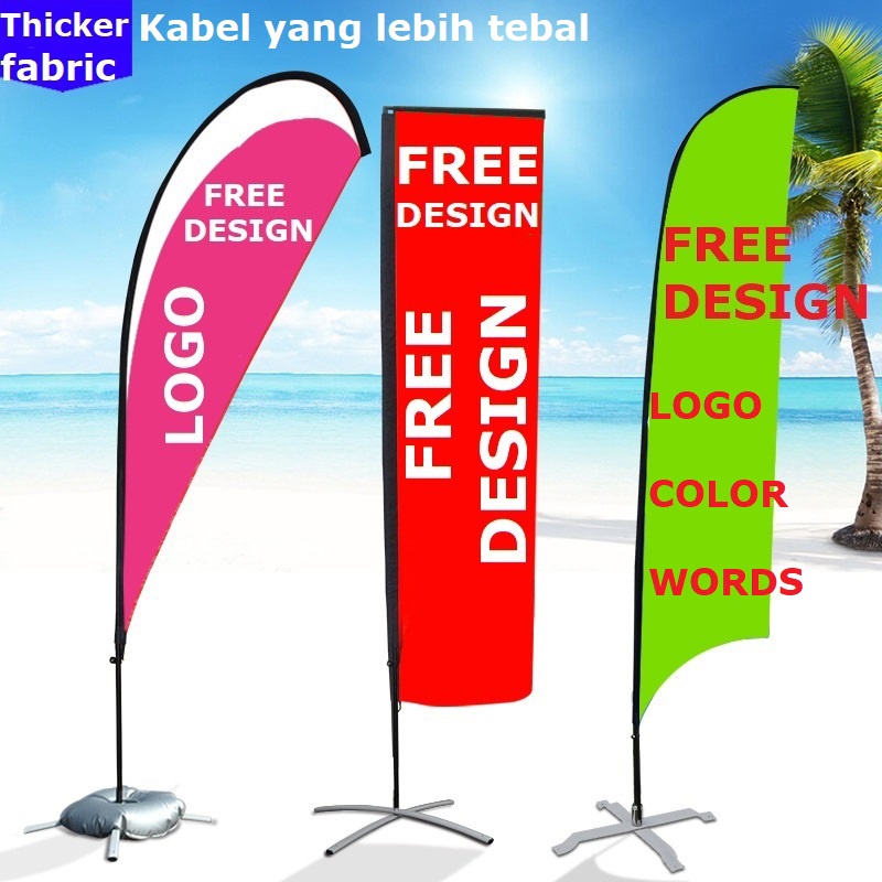 Free design!! Beach flag knife flag outdoor advertising flag feather ...