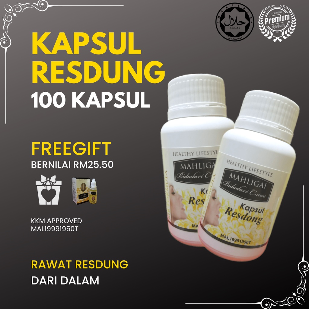 Ubat Resdung 100 Biji Kapsul Mahligai Bidadari HQ Original | Shopee ...