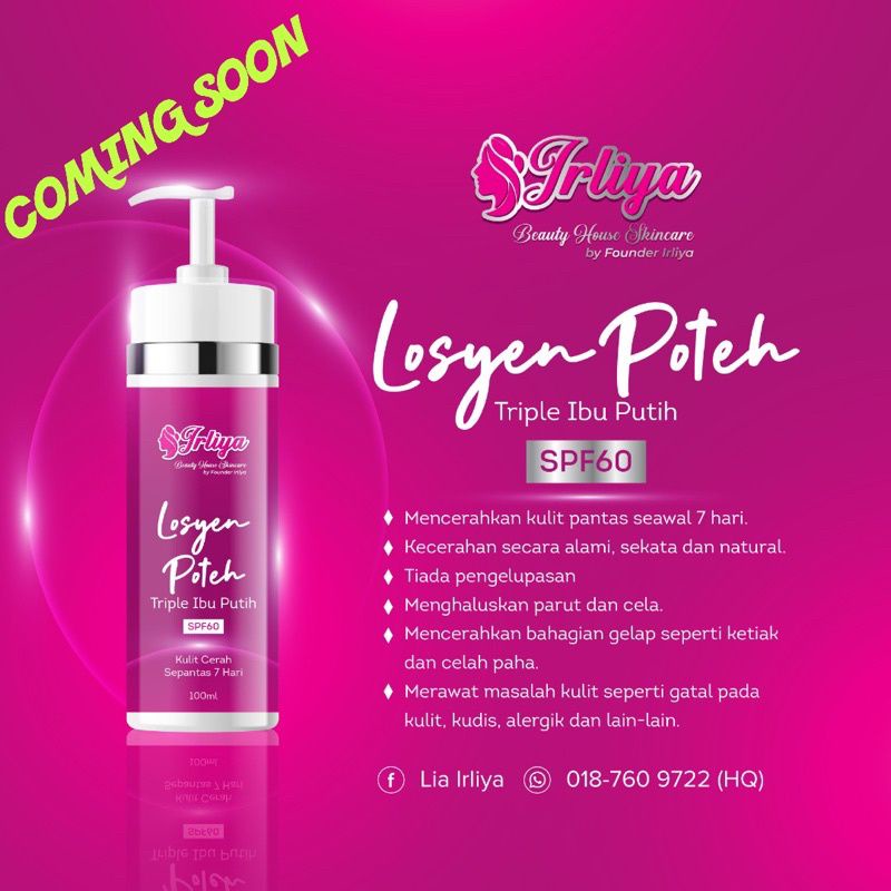 LOSEN POTEH irliya beauty 100 ml | Shopee Malaysia