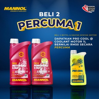 MANNOL MN7812 Motorbike 4-Takt 10W40 (1L) | Shopee Malaysia