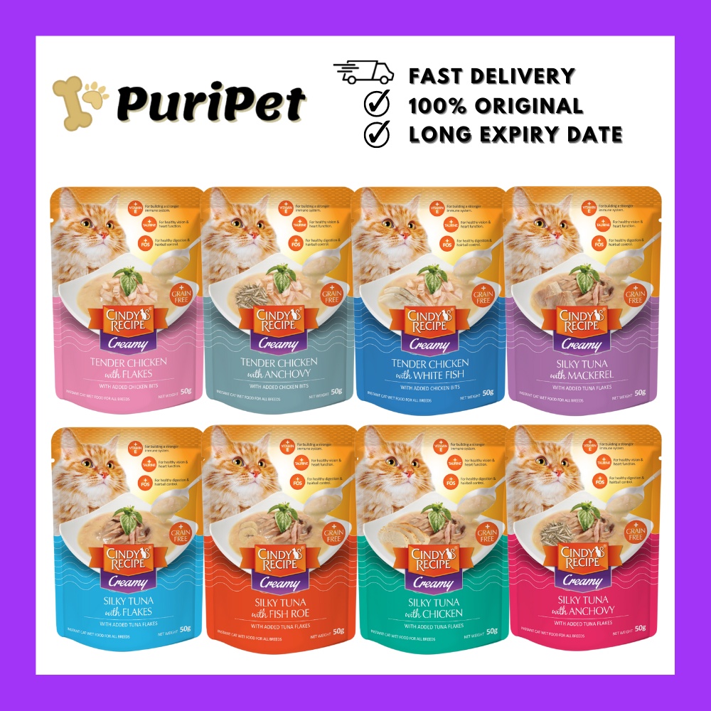 Cindy Recipe Creamy Cat Wet Pouch 50G | Shopee Malaysia