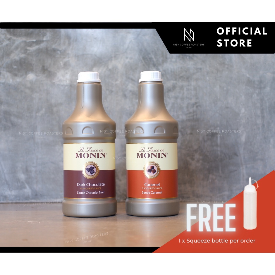 Monin Chocolate Sauce Caramel Sauce Flavour Syrup 1.89 Litre | Shopee ...