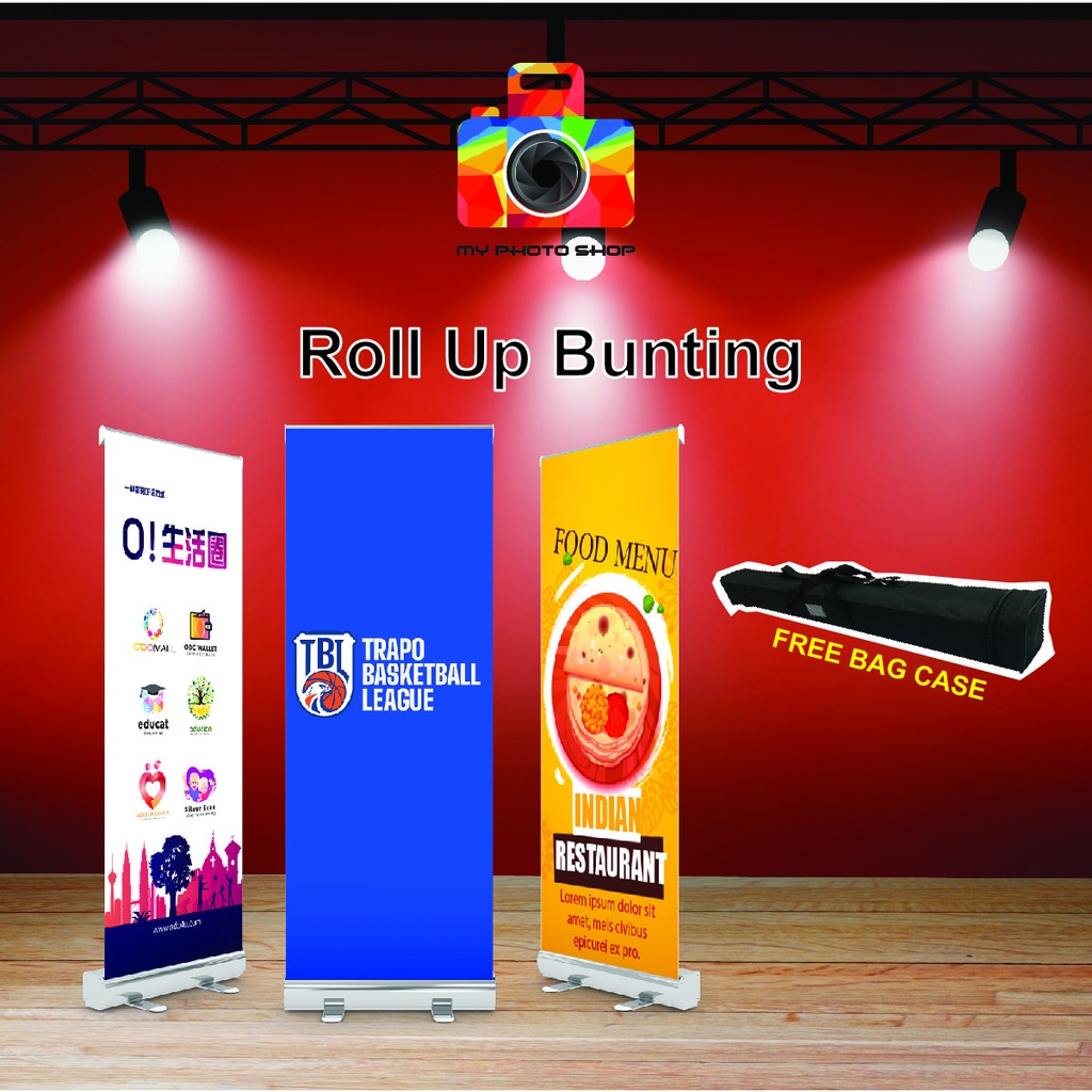 Roll Up Bunting | Banner | Bunting | Outdoor exhibition | My Photo Shop ...