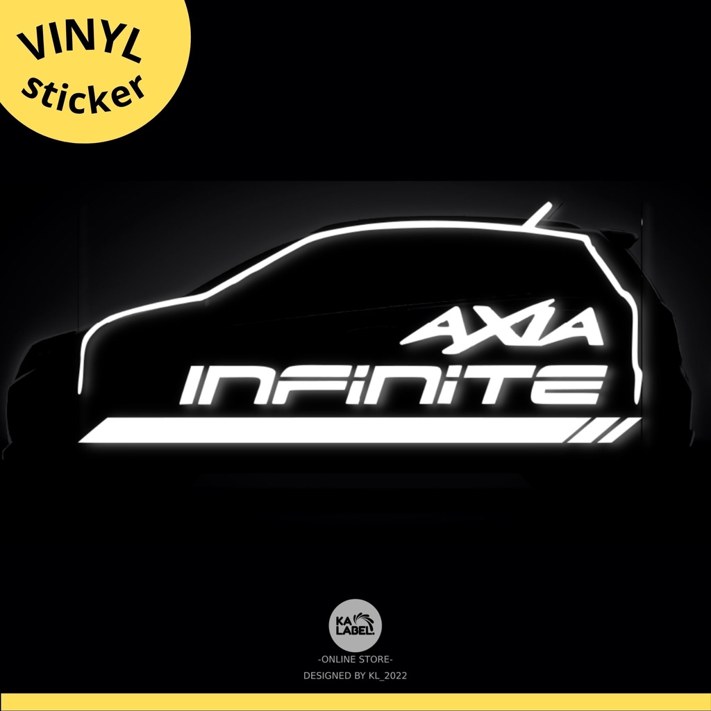 (Ready Stock) AXIA Shape Outline Infinite - Vinyl Decal Sticker for ...