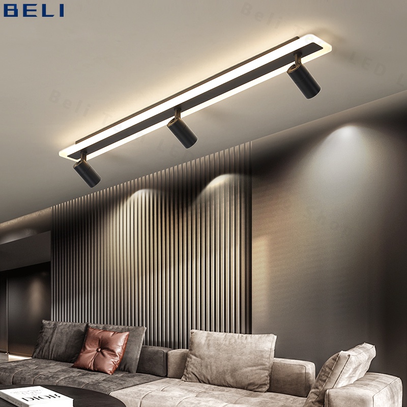 LED Track Ceiling Lamp With Spotlight Long Strip Ceiling Light for ...
