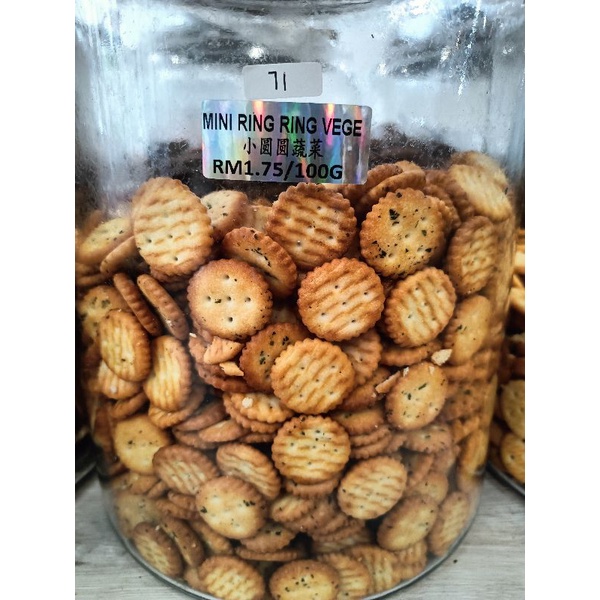 Childhood Memories Biscuits Mini ring ring vege biscuit 500g Biskut timbang harga borong ...