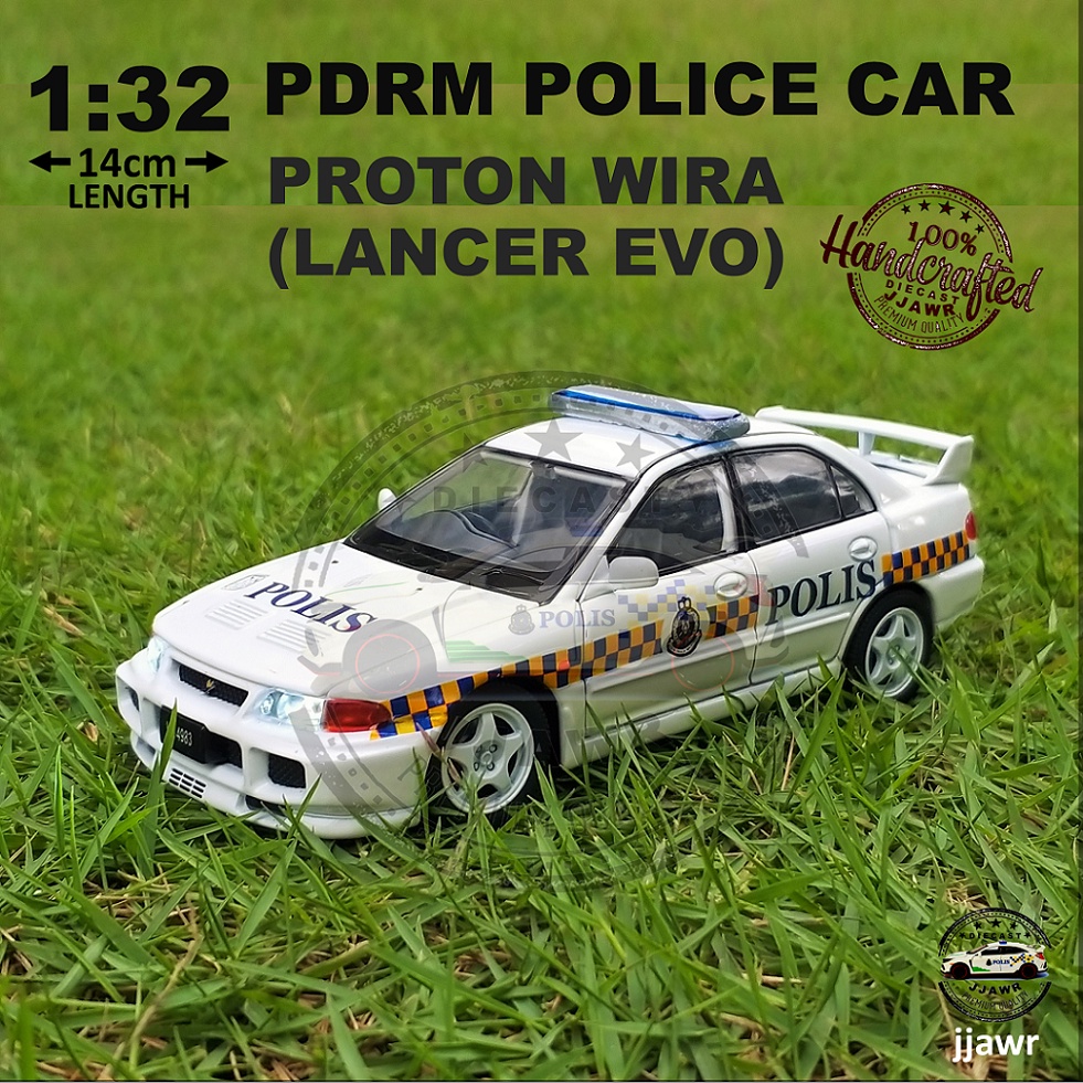 POLIS WIRA 1:32 Proton Wira PDRM MPV Police Car Model Diecast Toy Car ...