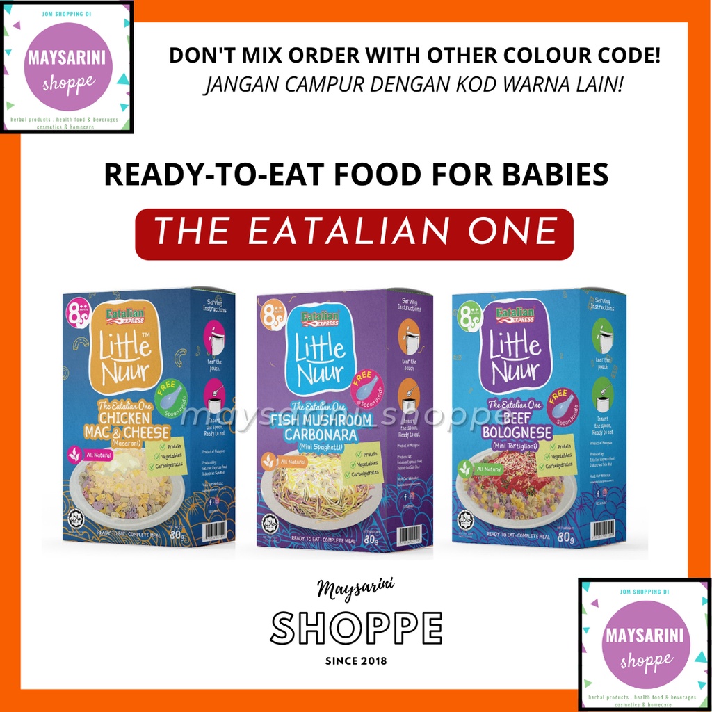 Baby Food THE EATALIAN ONE SERIES Ready to Eat Pasta Eatalian Express ...