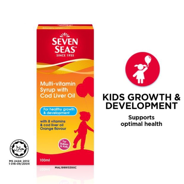 SEVEN SEAS MULTVITAMIN SYRUP WITH COD LIVER OIL 100ML | Shopee Malaysia