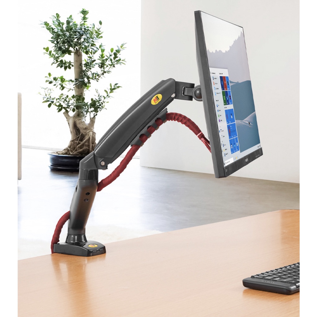 North Bayou NB F80 F160 Monitor Desk Mount Stand Full Motion Gas Strut ...