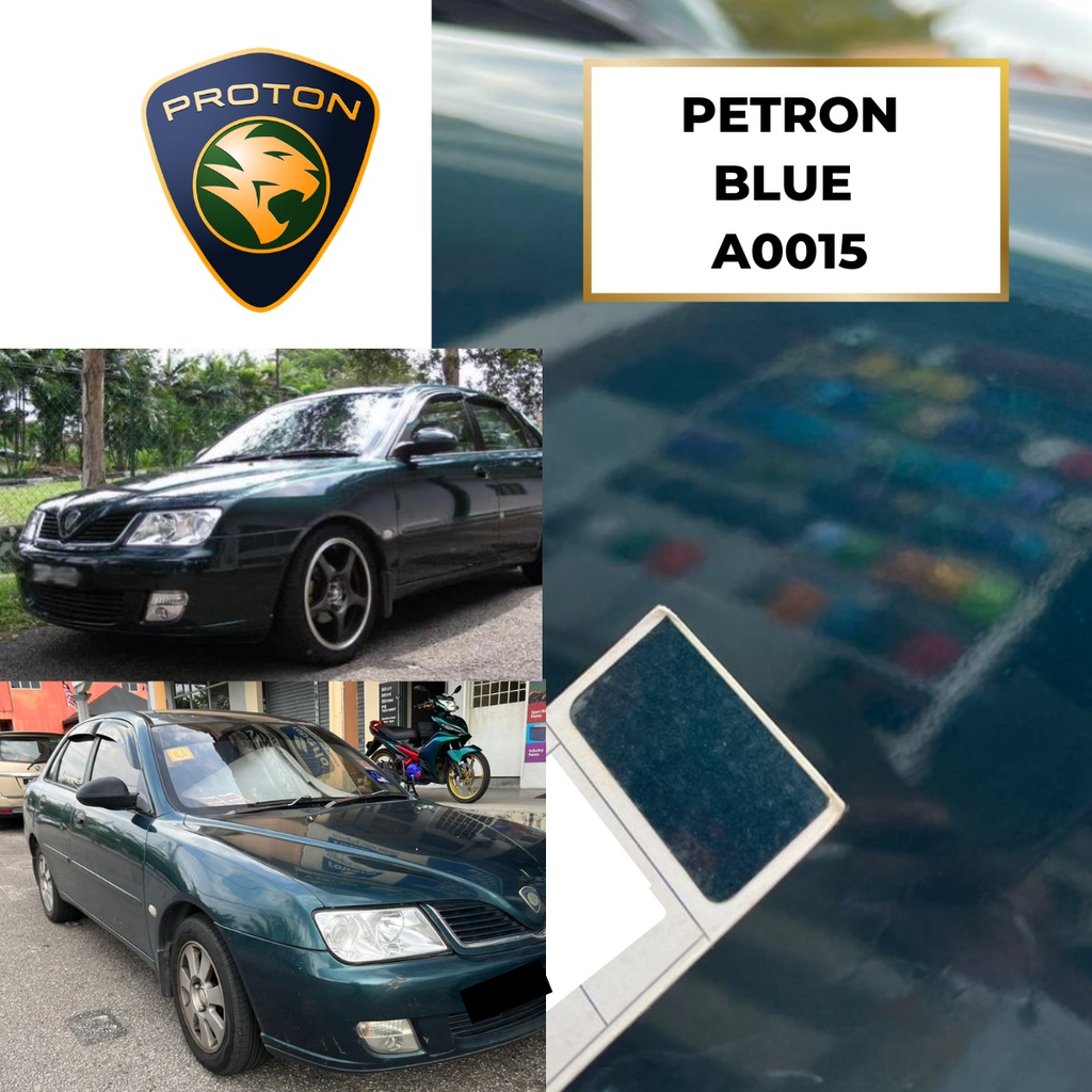 PROTON A0015 Petrol Blue 2K Cat Kereta Cat Bancuh 2K Paint Original ...