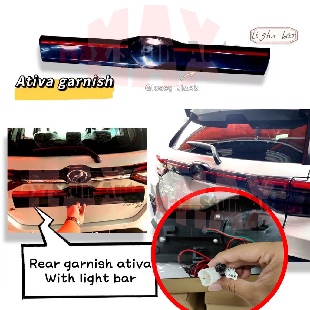 PERODUA ATIVA LED REAR TAILGATE TRUNK GARNISH LED LIGHT LIGHTS LAMP ...