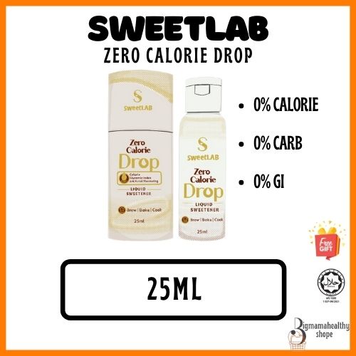 Zero Calorie Liquid Sweetener (25ML) - Zero Kalori Pemanis Sugar Replacement ( SweetLAB ...