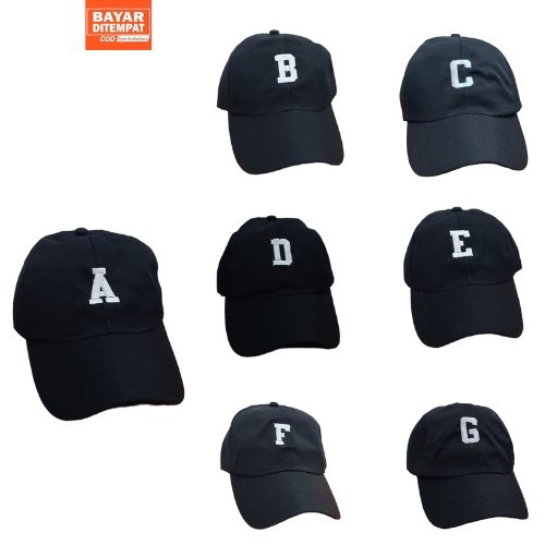 Alphabet Hat/Embroidered Alphabet Ring Hat Unisex Teenagers Adult ...