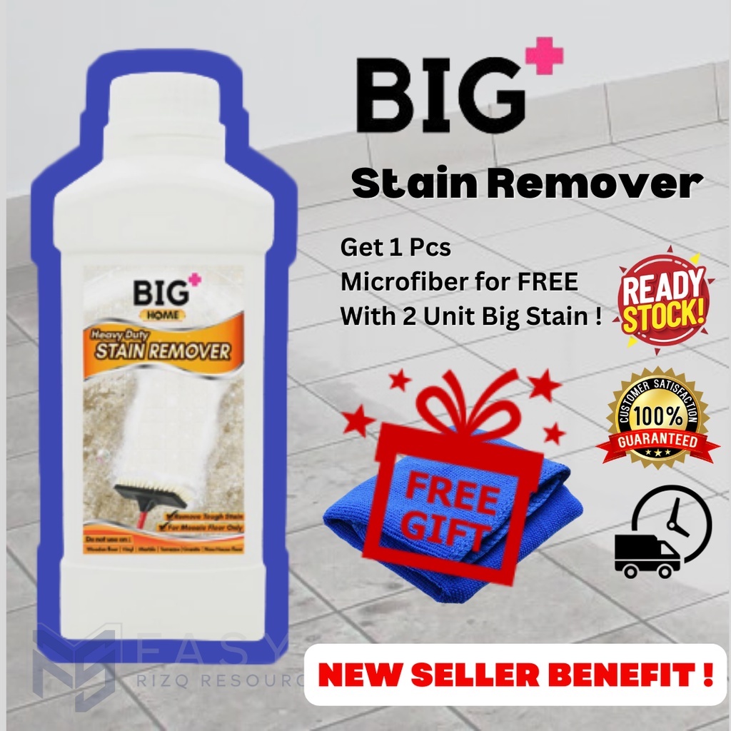 BIG+ Heavy Duty Stain Remover 1L | Remove Stain & Dirt Acid Tandas Cuci ...