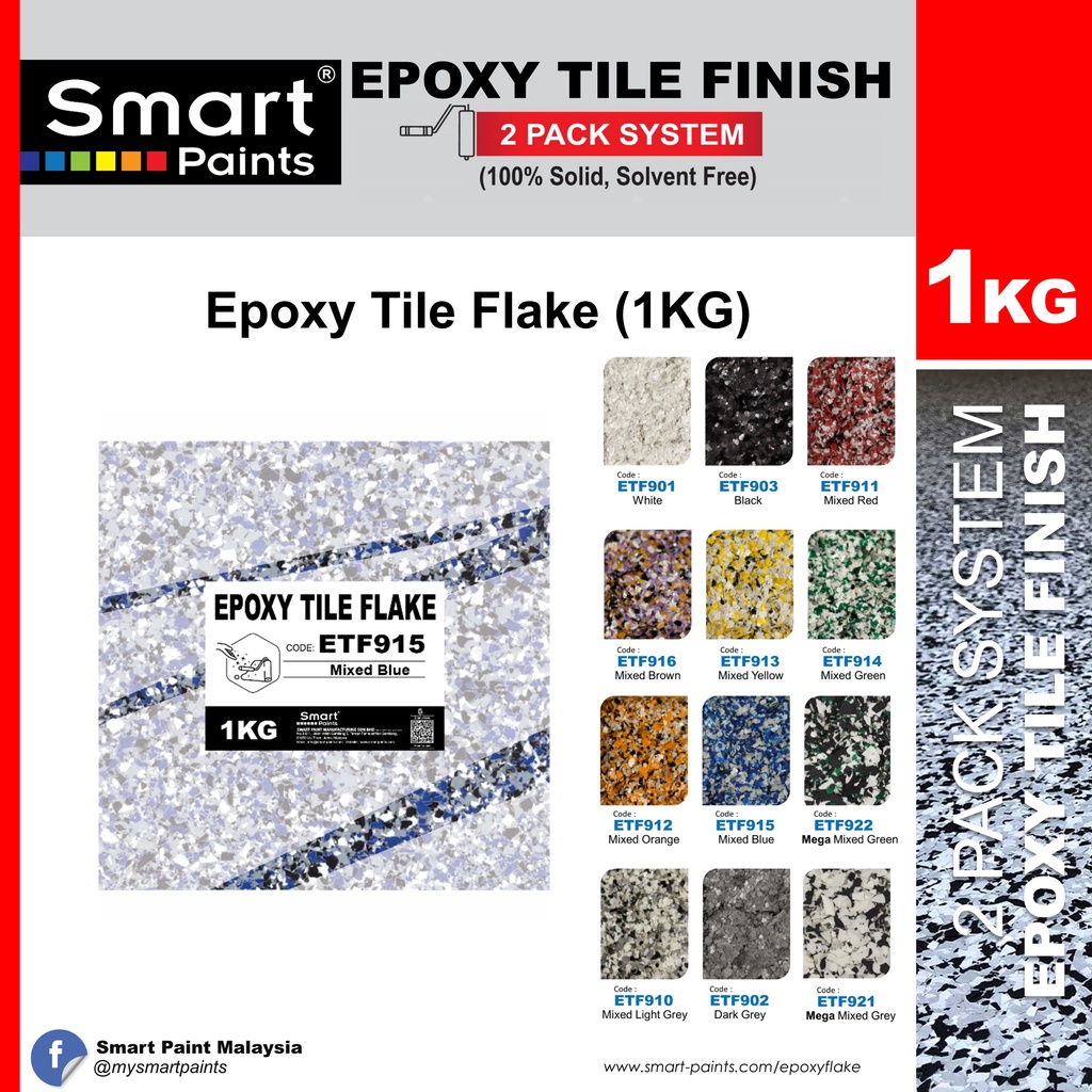 Smart Epoxy Tile Flake (1KG) | Shopee Malaysia