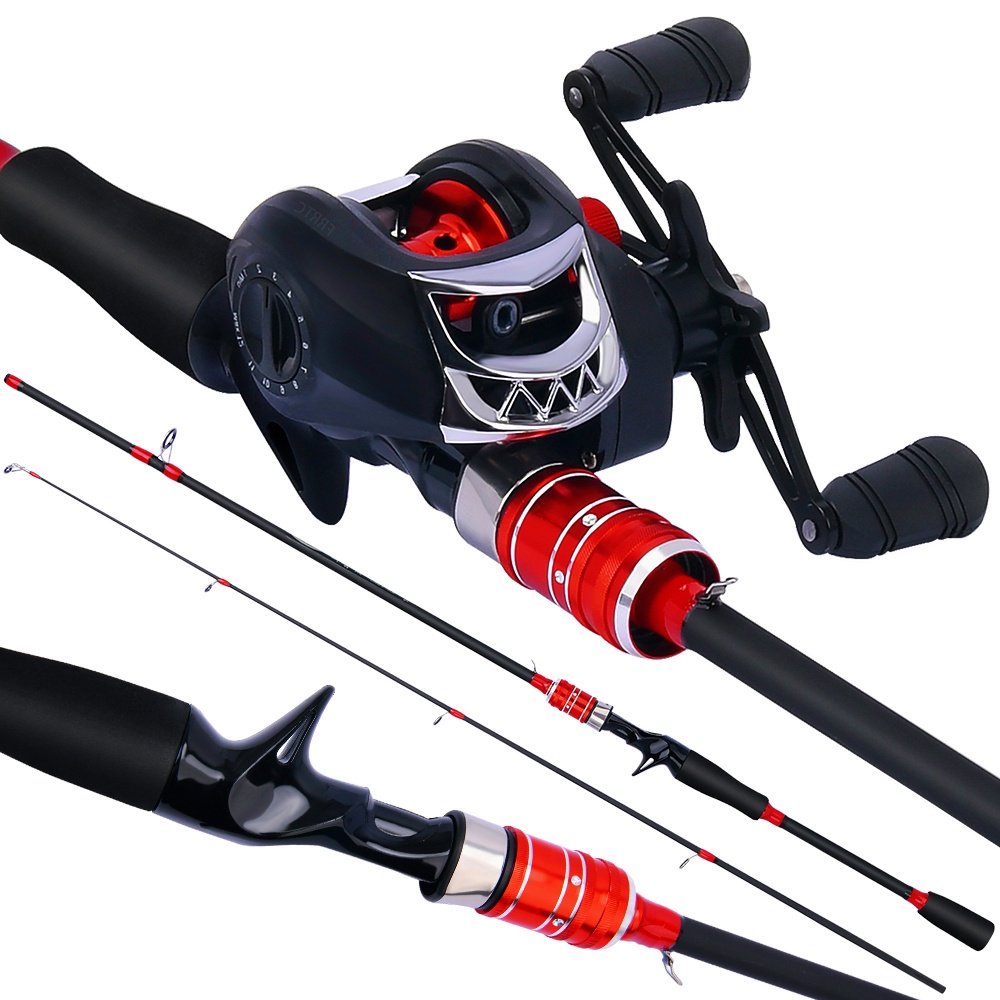 Fishing Rod and Reel 1.65m/1.8m Casting Rod Ultralight Baitcasting Rod ...