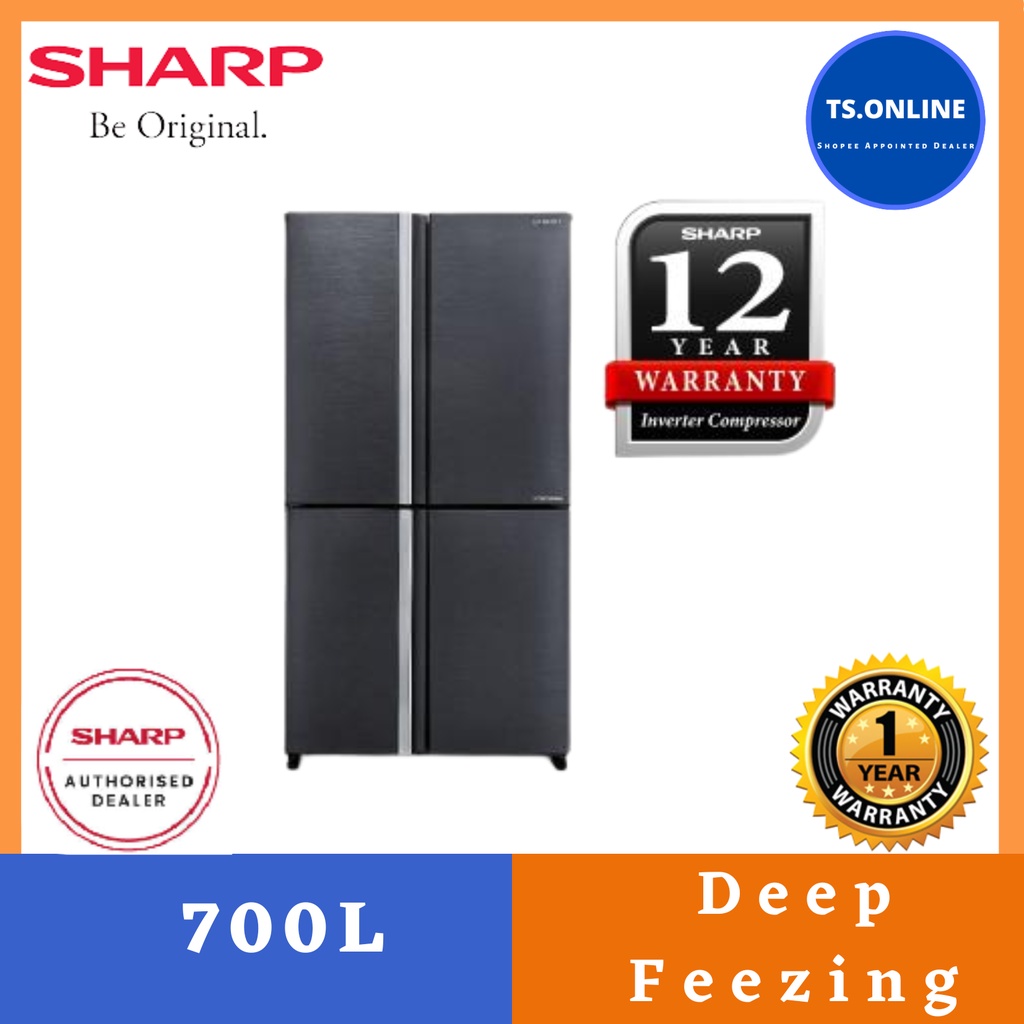 (FREE SHIPPING) SHARP Multi Door 700L Avance Refrigerator -SJF821VMSS | Shopee Malaysia