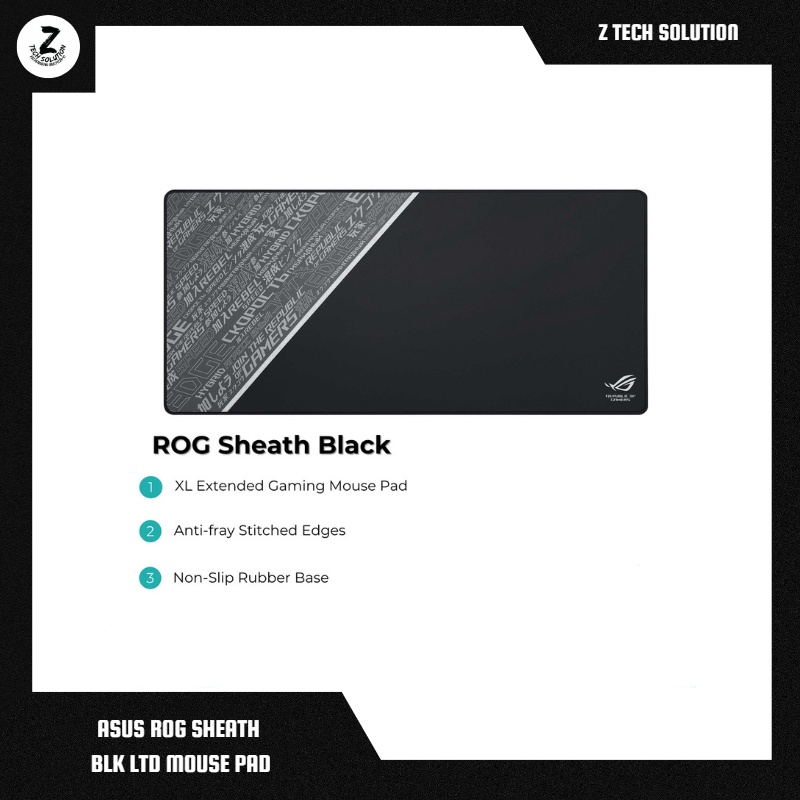 ASUS ROG Sheath BLK LTD Gaming Mouse Pad | Shopee Malaysia