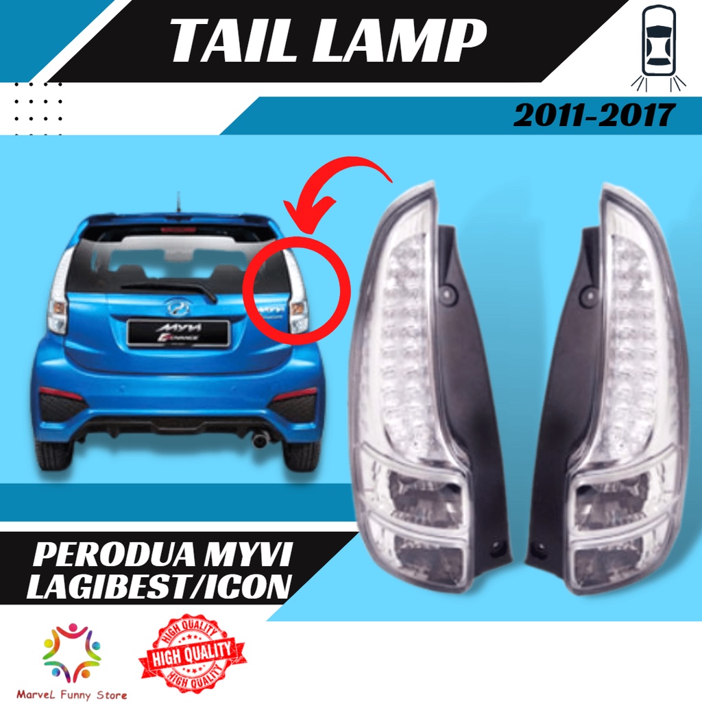 PERODUA MYVI LAGI BEST IKON ICON 2011 TAIL LAMP CLEAR VISION LAMPU ...