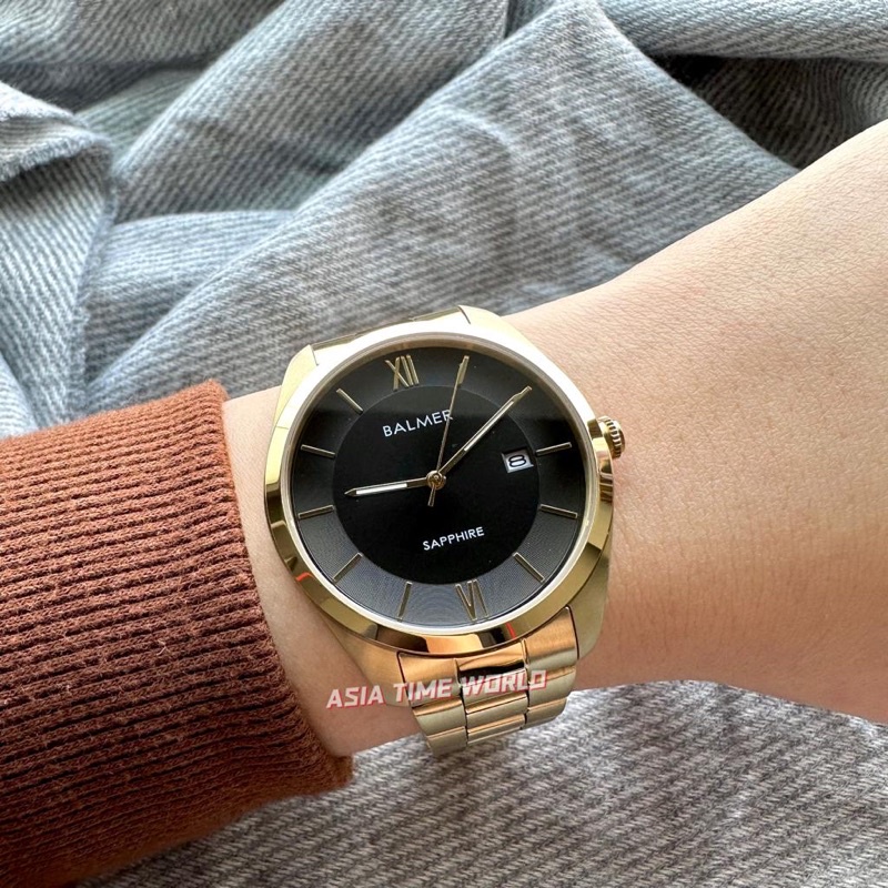 [Original] Balmer 8147G GP-4 Sapphire Men Watch with Black dial Gold ...