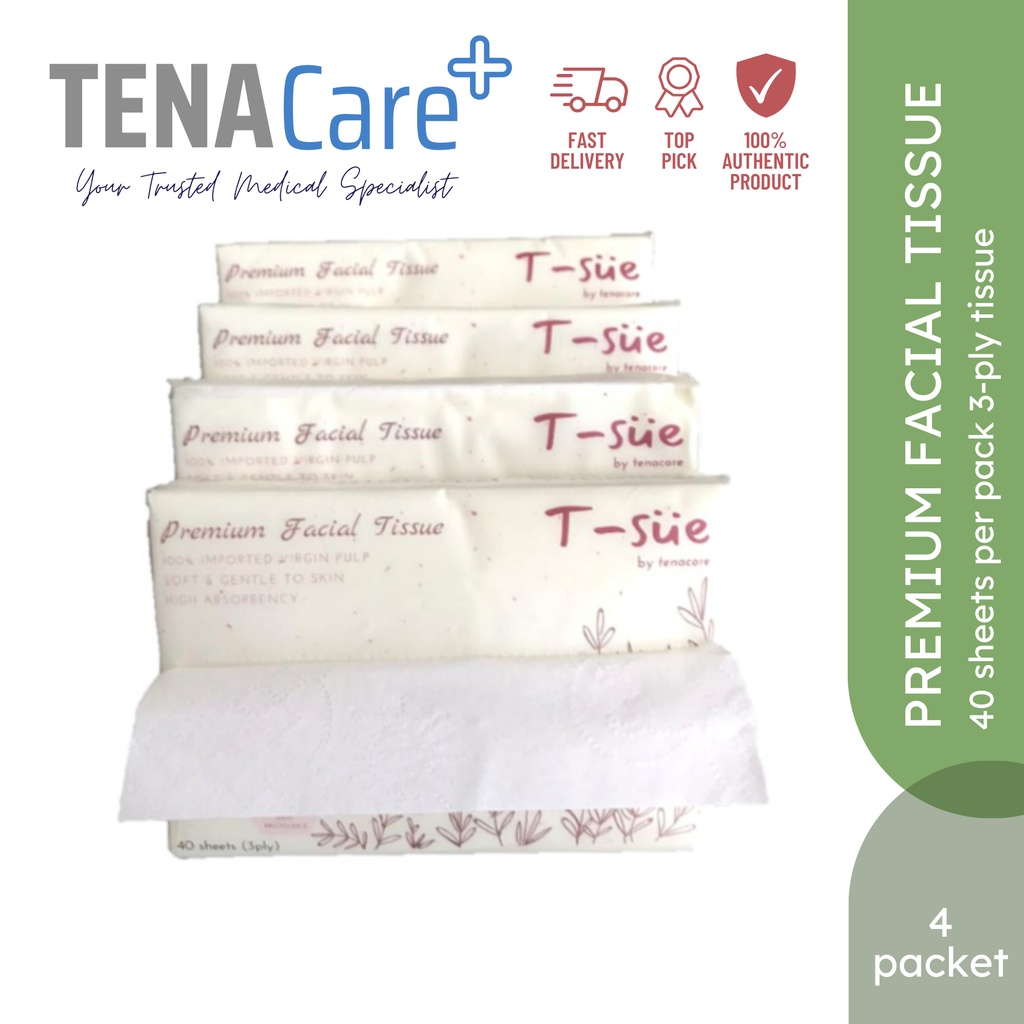 Premium Facial Tissue 3-Ply (4 packets) | Shopee Malaysia