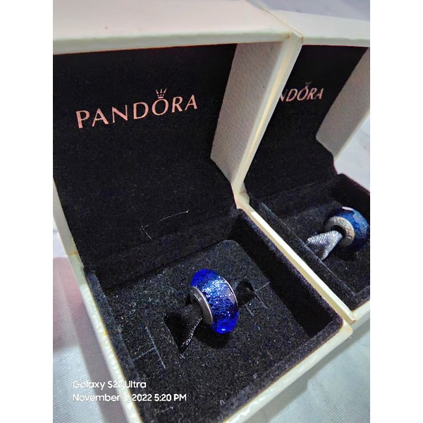 PANDORA BLUE MURANO GLASS CHARM UNTUK DILEPASKAN DENGAN HARGA KASIH ...