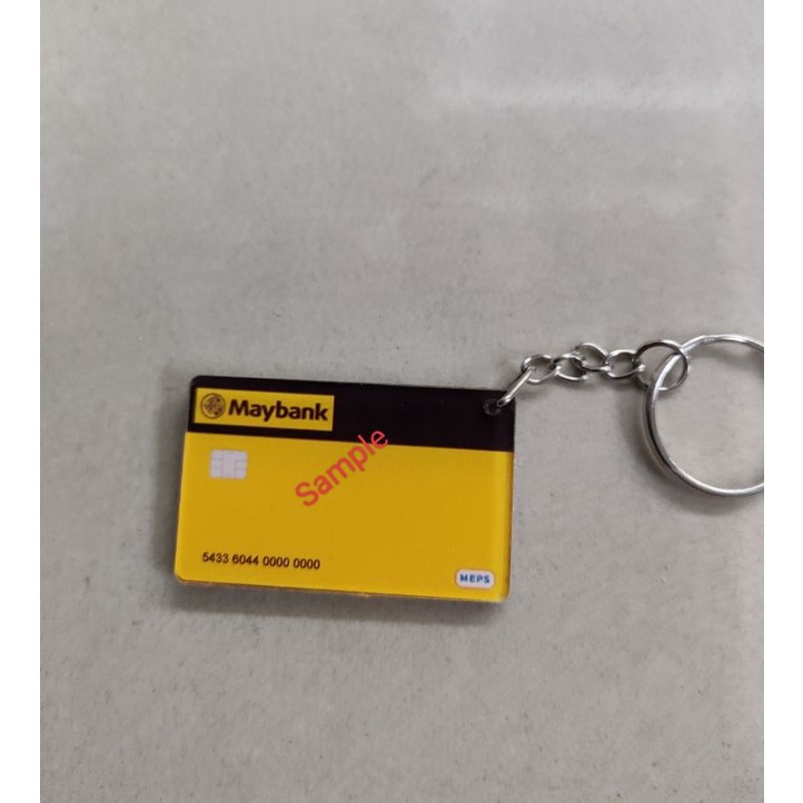 ATM card keychain 2d (sample) | Shopee Malaysia