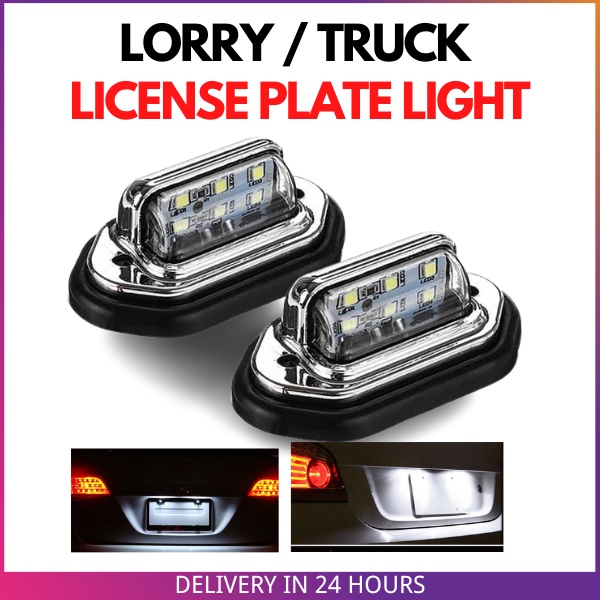 (1PIECE) 6 LED License Number Plate Step Light Lamp Lorry Truck Trailer ...
