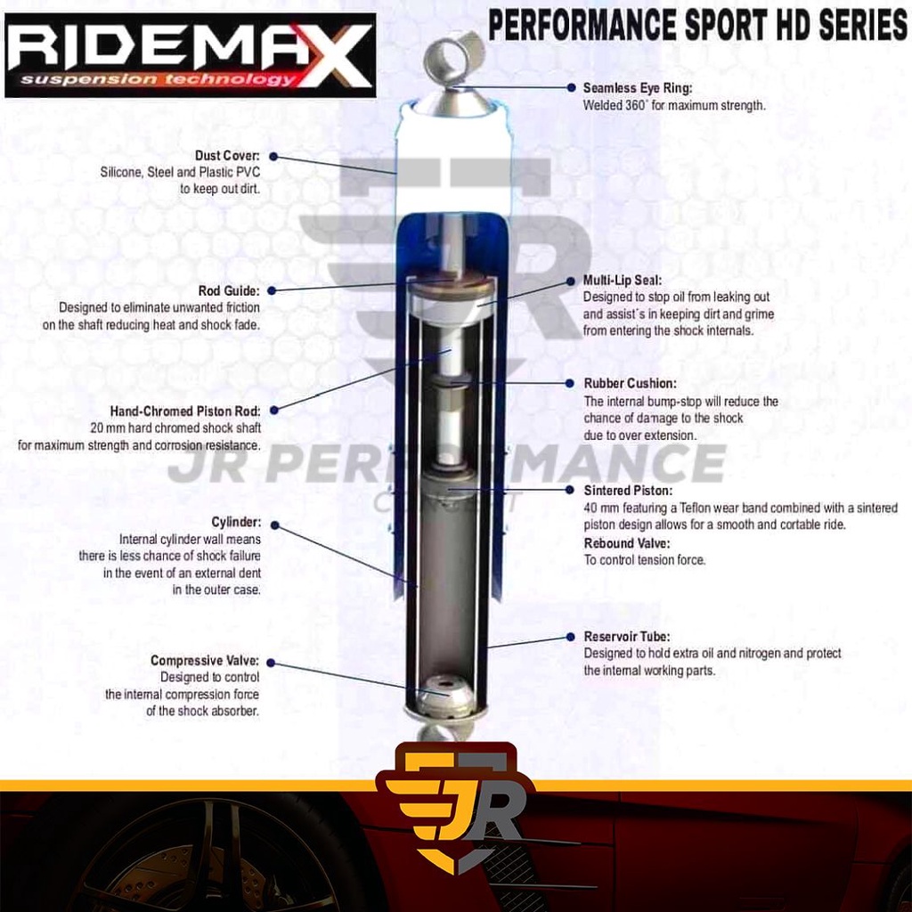 Ridemax Absorber Hilux Vigo Revo Rocco Rogue Ford Ranger Navara Dmax ...