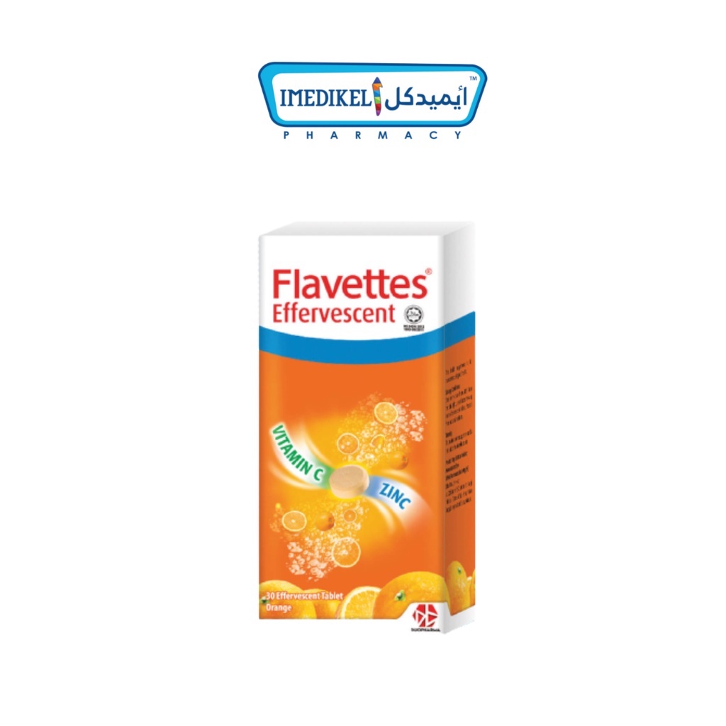 FLAVETTES EFFERVESCENT VITAMIN C 1000MG + ZINC | Shopee Malaysia