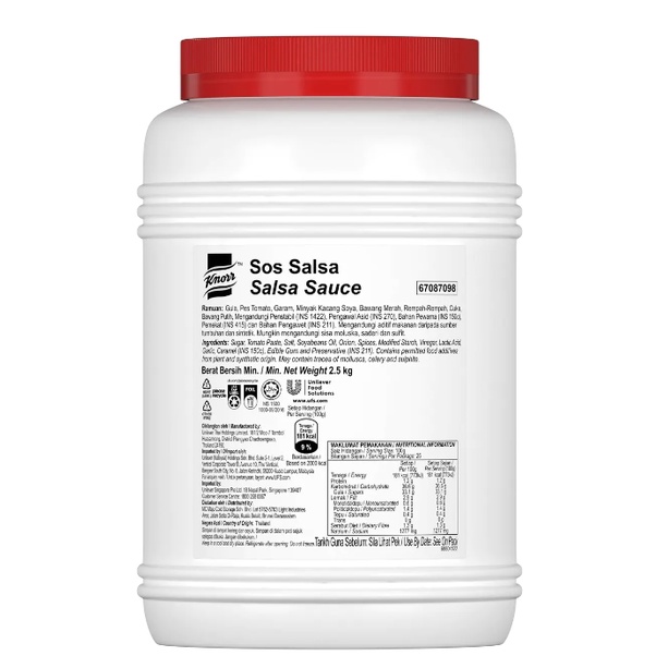 KNORR Salsa Sauce / Sos Salsa 2.5 kg | Shopee Malaysia