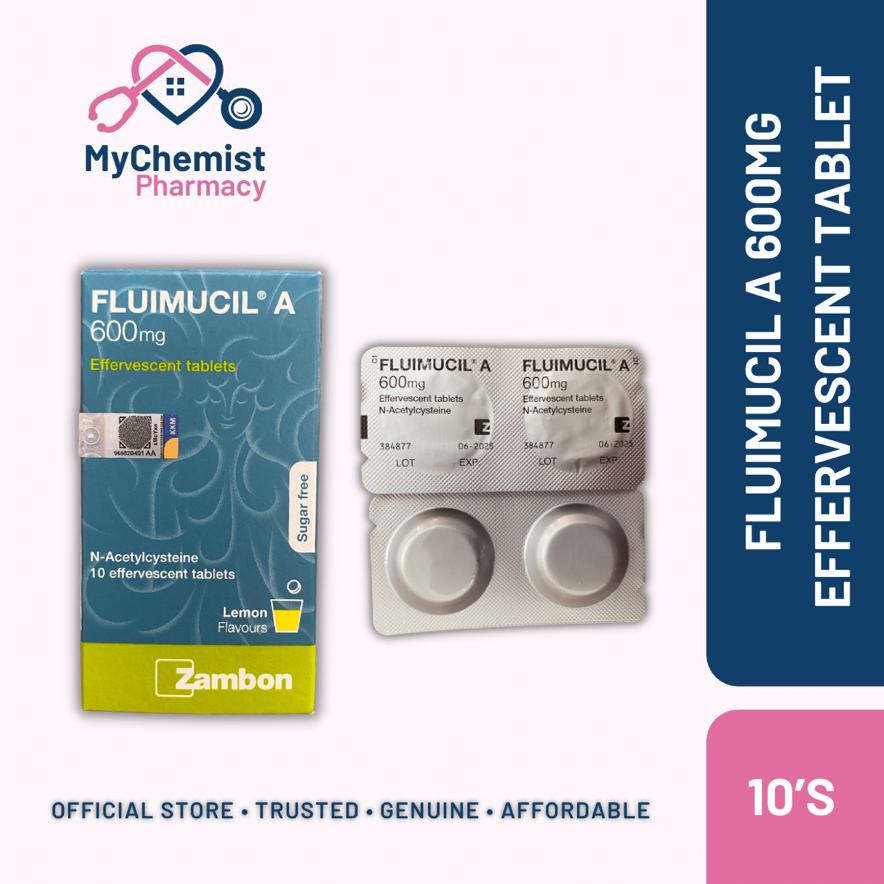 Fluimucil A 600mg Effervescent Tablets 10 Tablets | Shopee Malaysia
