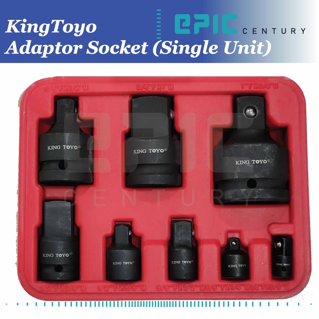 KINGTOYO ADAPTOR SOCKET (SINGLE UNIT) | Shopee Malaysia