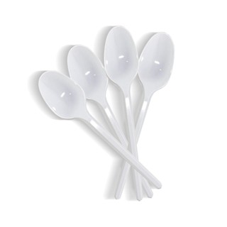 Sudu Plastik Putih Garfu Plastik Putih Disposable Plastic Cutlery ...