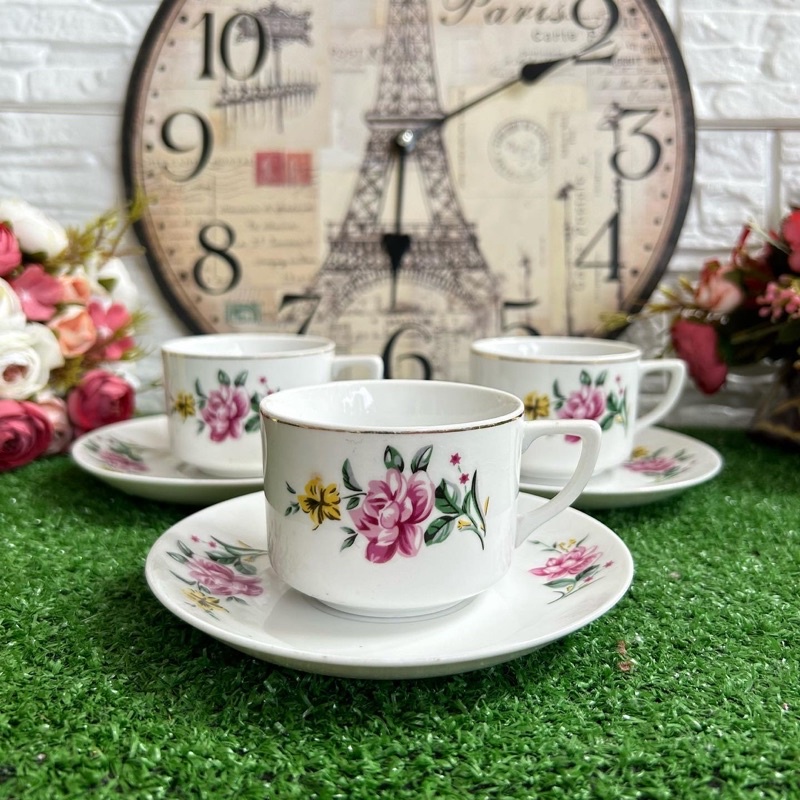 PML Cawan Kopitiam Bunga Lama. Seusia Bunga Kangkung. Harga untuk 3 ...